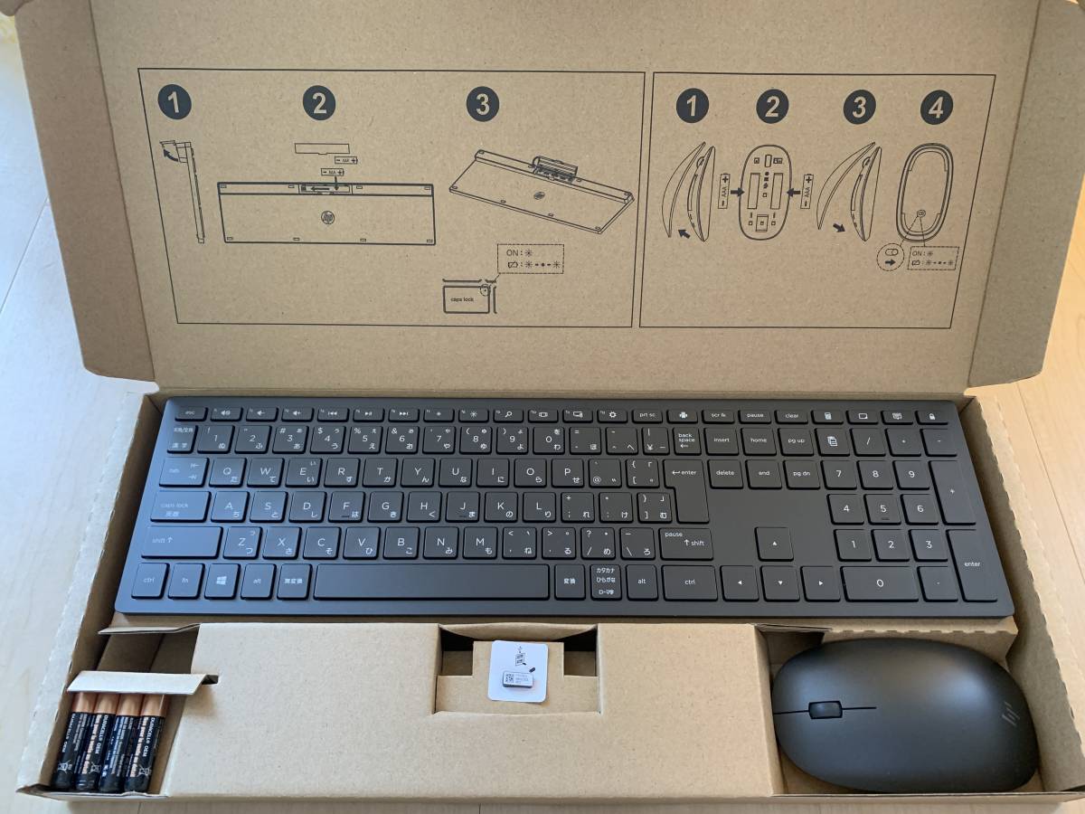 hp ワイヤレス日本語 109A キーボード&ワイヤレス光学スクロールマウス(ワイヤレスキーボード)｜売買されたオークション情報、yahooの ...