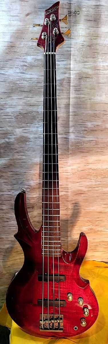 EDWARDS PROFESSIONAL GUITAR & BASS レッド エレキベース BASS edwards エドワーズ B03 ...