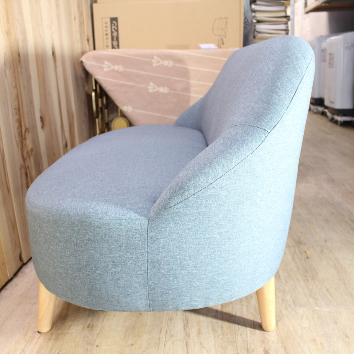 店R620 NOCE 2Pソファ ブルー 1637B 2人掛け コンパクト 丸みデザイン ノーチェ 布製(布製)｜売買されたオークション情報、yahooの商品情報をアーカイブ公開 ...