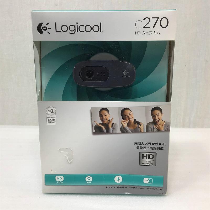 品 ロジクール / Logicool C270 HD Webcam USB接続 WEBカメラ グレー&ブラック 10009135(30万画素 ...
