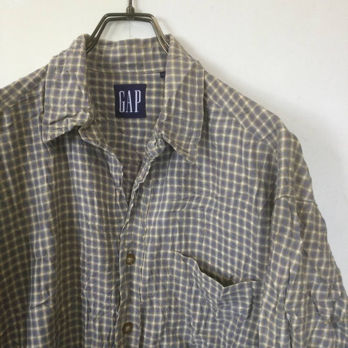 G84 90s GAP オールドギャップ S/Sシャツ L チェック ボタンダウン アメカジ ヴィンテージ古着 USA古着卸 仕入れ(半袖シャツ)｜売買されたオークション情報、yahooの商品 ...