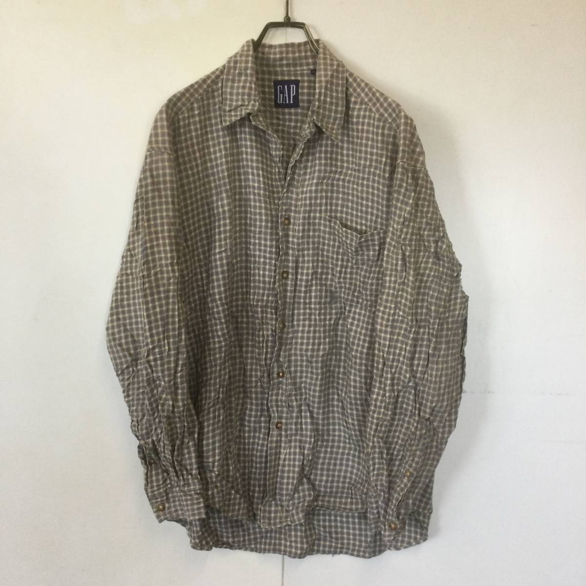 G84 90s GAP オールドギャップ S/Sシャツ L チェック ボタンダウン アメカジ ヴィンテージ古着 USA古着卸 仕入れ(半袖シャツ)｜売買されたオークション情報、yahooの商品 ...