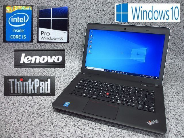 A1111S ノートPC Lenovo ThinkPad E440 Core i5 4210M 2.5GHz 8GB 500GB 14インチ DVD Win10 64bit Wi-Fi ...