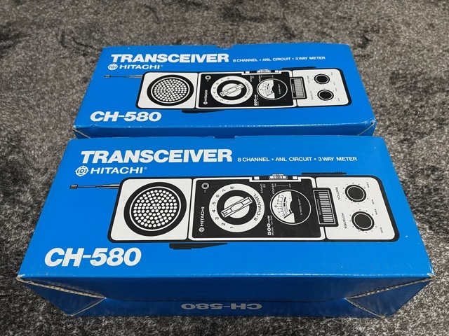 レア 日立 HITACHI CB無線機 トランシーバー CH-580 500mW 8ch 2台セット(ハンディ)｜売買されたオークション情報 ...