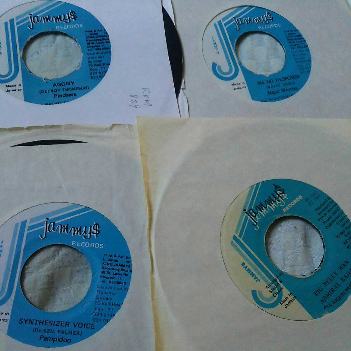 Big Belly Man Riddim 同オケ4枚セット Big Tune Admiral Bailey Pinchers Pampidoo ...