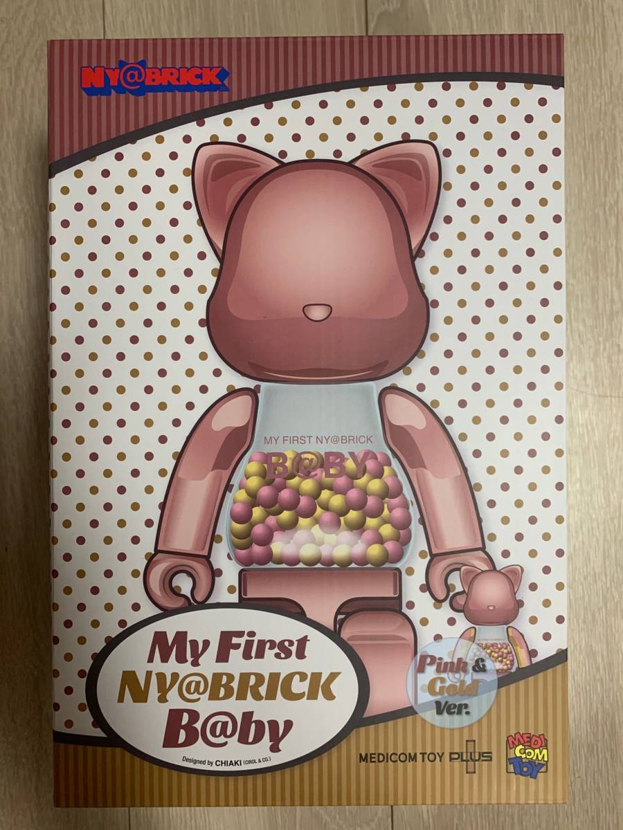 ニャーブリック MY FIRST NY@BRICK B@BY Pink Gold Ver 100% & 400% 2対セット Medicom ...
