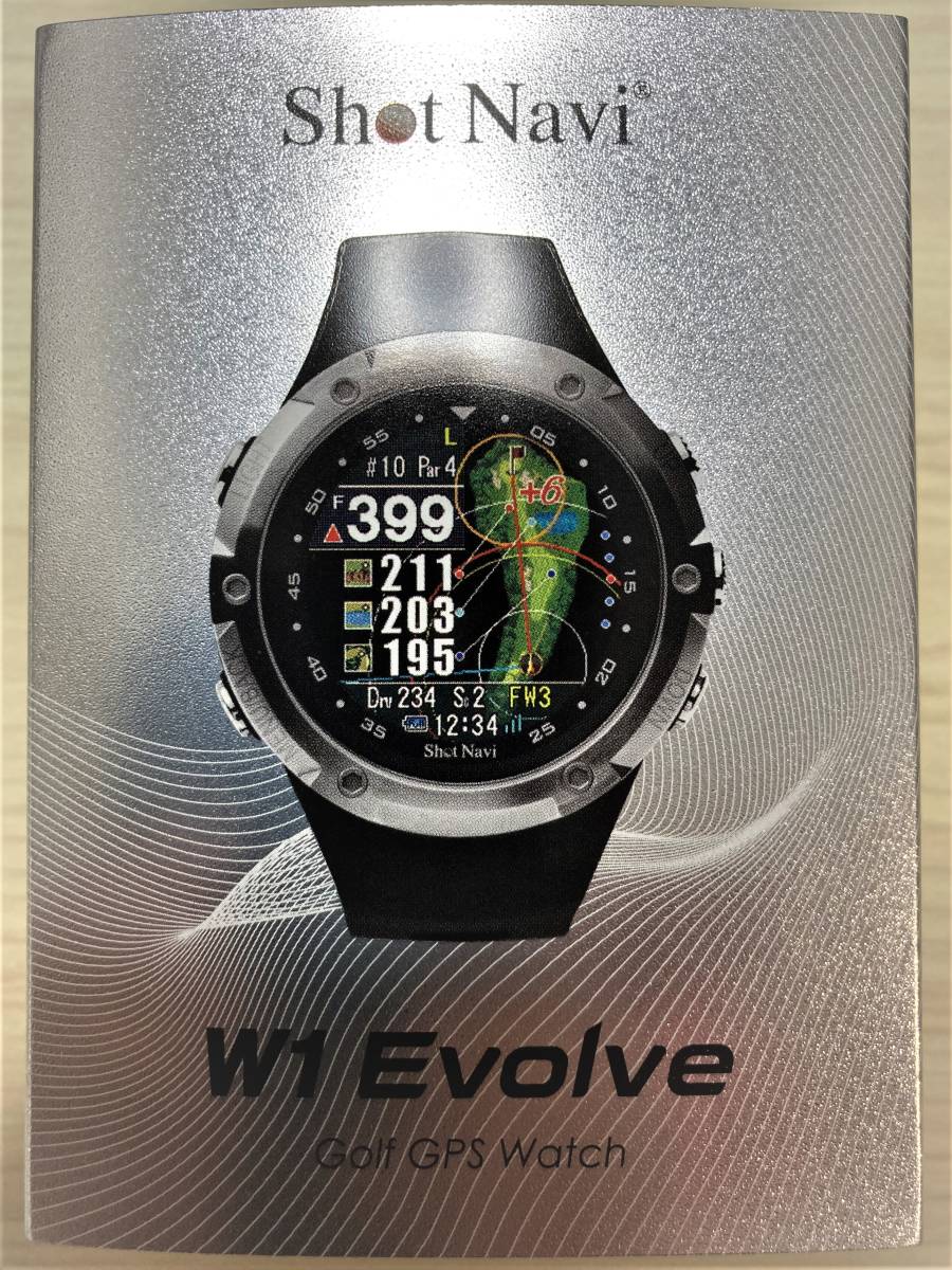 ショットナビ エボルブ W1 Evolve BK SN-EV-B ショットナビ ゴルフ 距離測定器 みちびき L1S 高精度 距離計 時計 GPS Shot Navi(GPSナビ)｜売買された ...