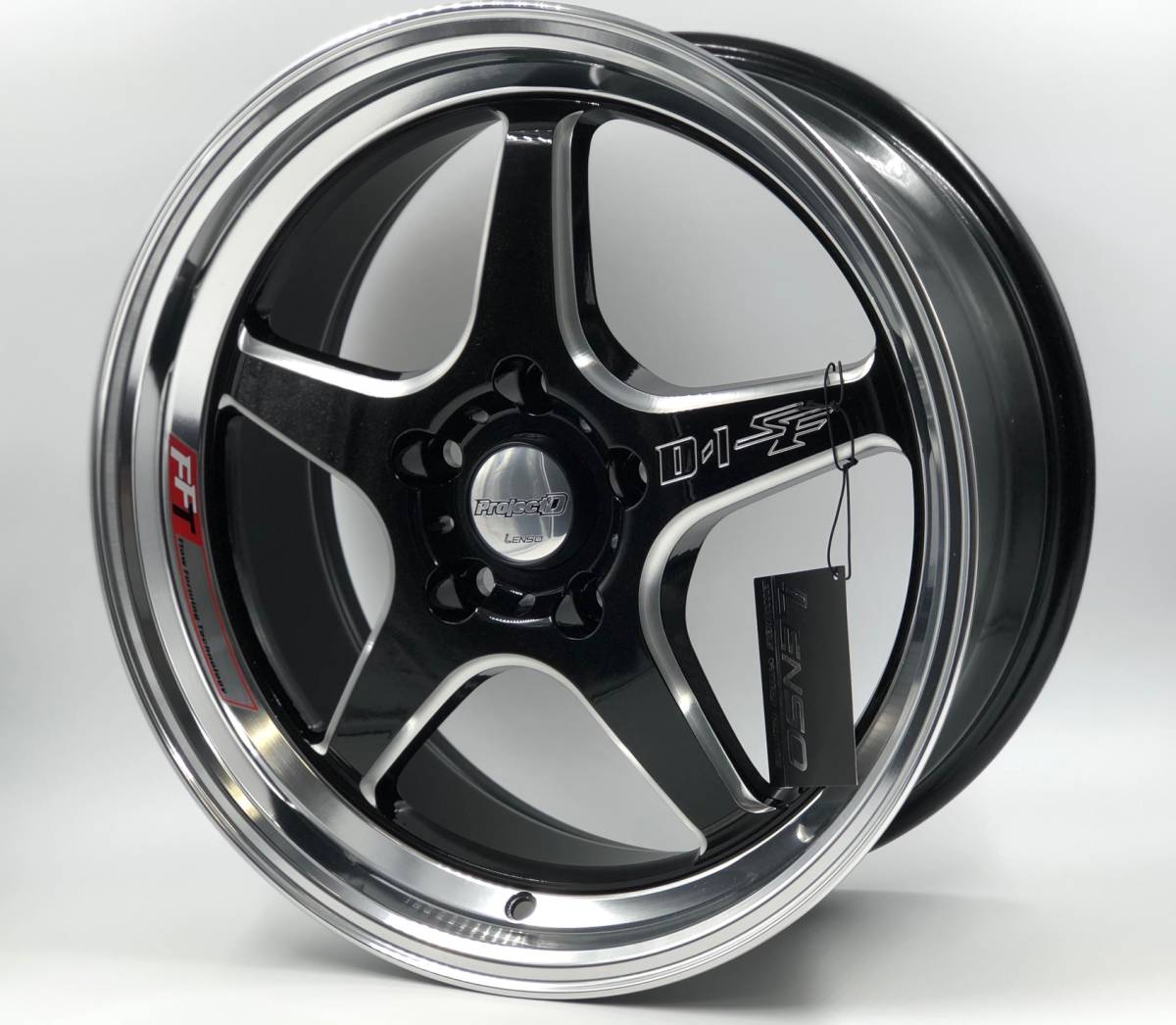 LENSO PROJECT-D D-1SF 17x7.5J +35 5-114.3 ブラック/マシンド＆ミルド 4本セット 国内初入荷 ...