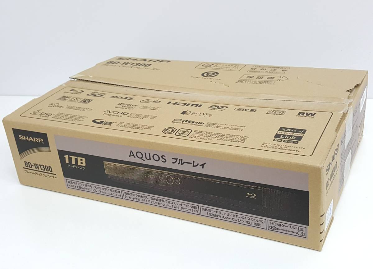 SHARP シャープ 1TB 2チューナー ブルーレイレコーダー AQUOS BD-W1300(シャープ)｜売買されたオークション情報、yahooの商品情報をアーカイブ公開 - オークファン ...