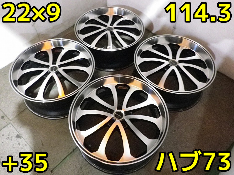 BB-40 JUNO M‘Z SPEED PCD114.3/5H/22×9J/+35/ハブ73 アルファード/ヴェルファイア等 即発送致します 店頭手渡し大歓迎(22インチ)｜売買された ...