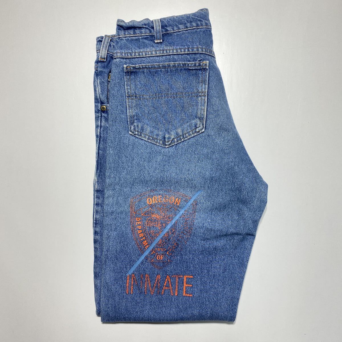 W34/L32 Prison Blues INMATE Denim Pants プリズンブルース インメイトデニム パンツ 囚人 パンドメイド ...