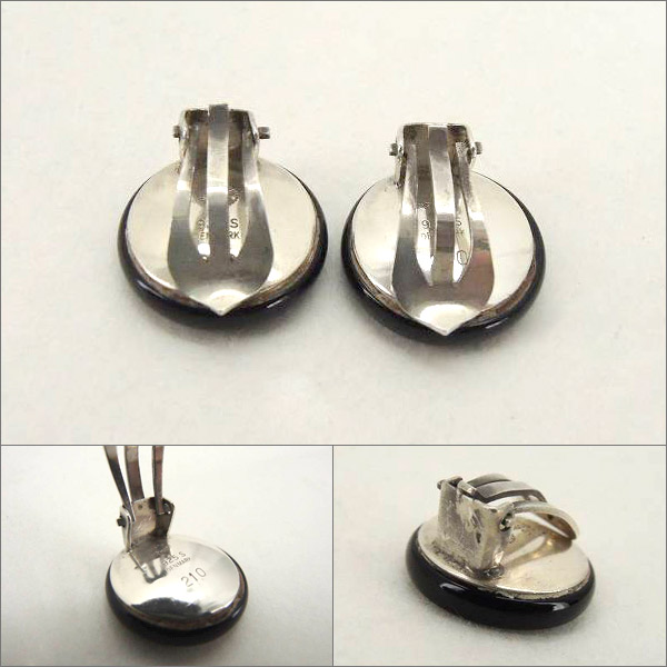 1円 ジョージ ジェンセン 丸型 SV925 イヤリング ブラックBK693(イヤリング、ピアス)｜売買されたオークション情報、yahooの商品情報をアーカイブ公開 - オークファン ...