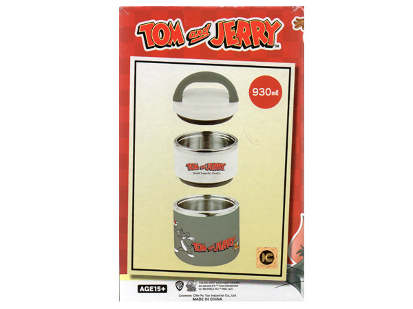 トムとジェリー TWO LAYERS LUNCH BOX 930ml 二段 ランチボックス お弁当箱 保温 グレー TOM and JERRY(トム＆ジェリー)｜売買されたオークション情報 ...
