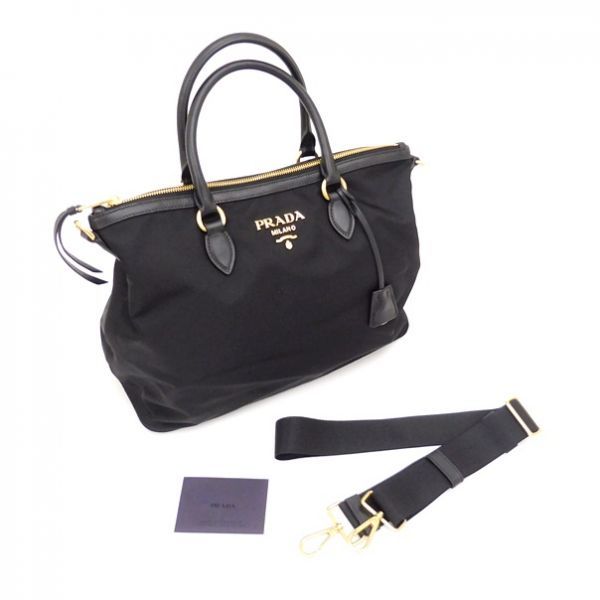 品 PRADA プラダ 2WAY ナイロンバッグ 1BC060 ブラック 保存袋 ショップカード付き(トートバッグ)｜売買されたオークション情報、yahooの商品情報をアーカイブ公開 ...