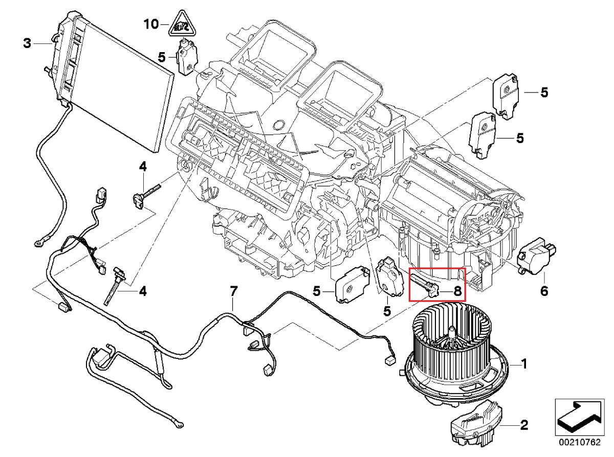 BMW E46 E82 E84 E87 E90 E91 E92 E93 F40 F45 X1 X3 MINI F55 F56 クーパーS 他 ヒーターコア エバポレーター 温度センサー ...