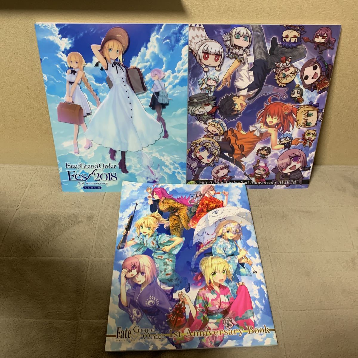 Fate/Grand Order 1st 2nd 3rd Anniversary ALBUM book Fes.2017/2018 3冊 ...
