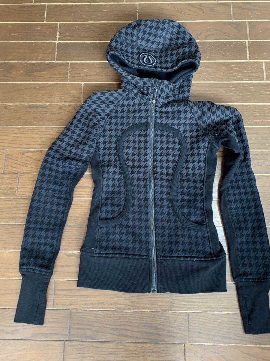 ルルレモン lululemon ルルレモンlululemon Scuba Hoodie II Black Houndstooth ...
