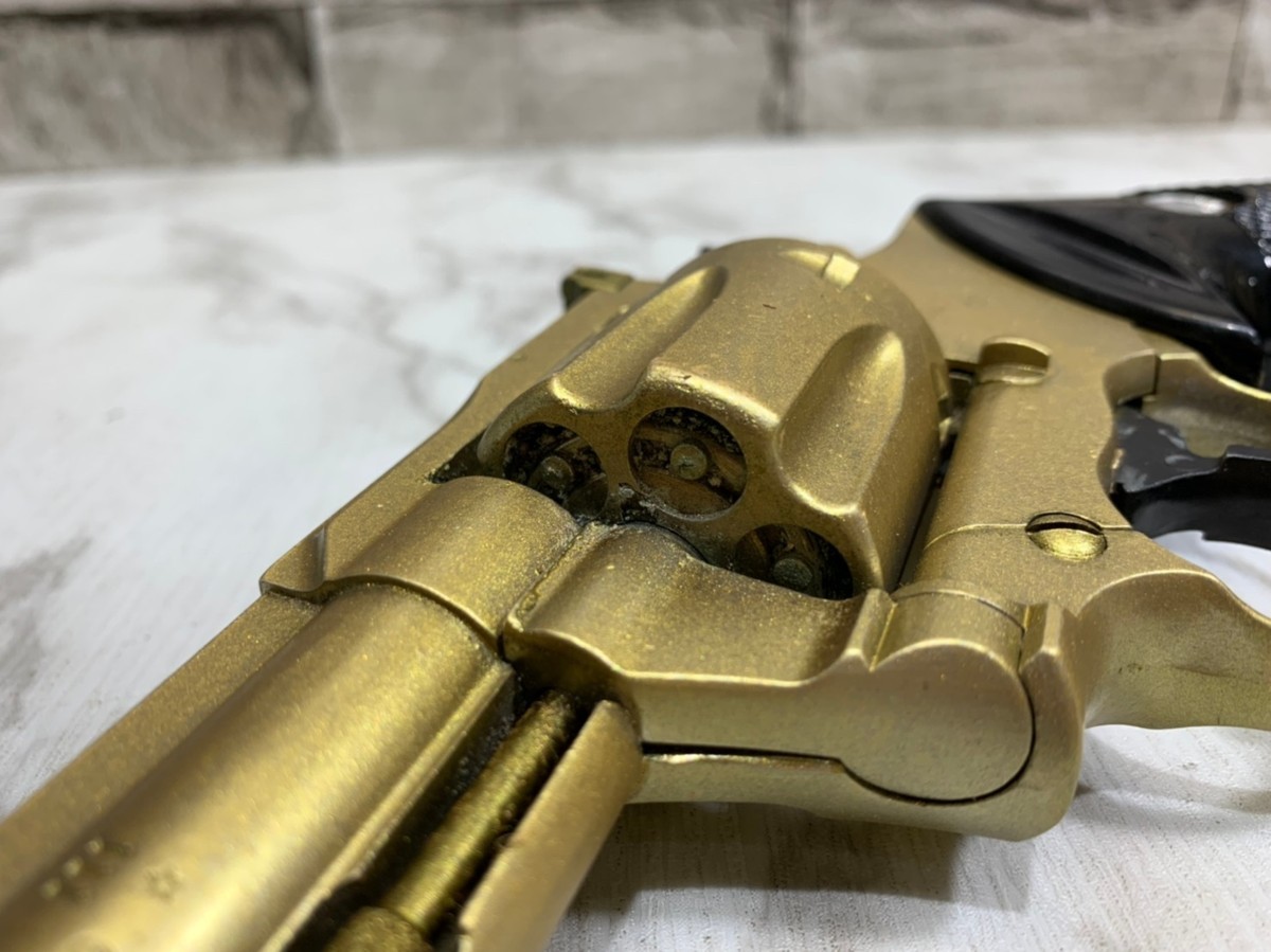 1円スタート KOKUSAI SMG刻印 TROOPER MKⅢ .357MAGNUM CTG モデルガン ゴールド色 現状品 4535 ...