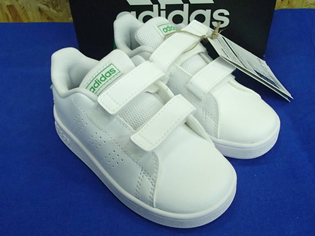 品 adidas アディダス EF0301 キッズ スニーカー アドヴァンコート ADVANCOURT I ホワイト/グリーン/グレーTWO ...