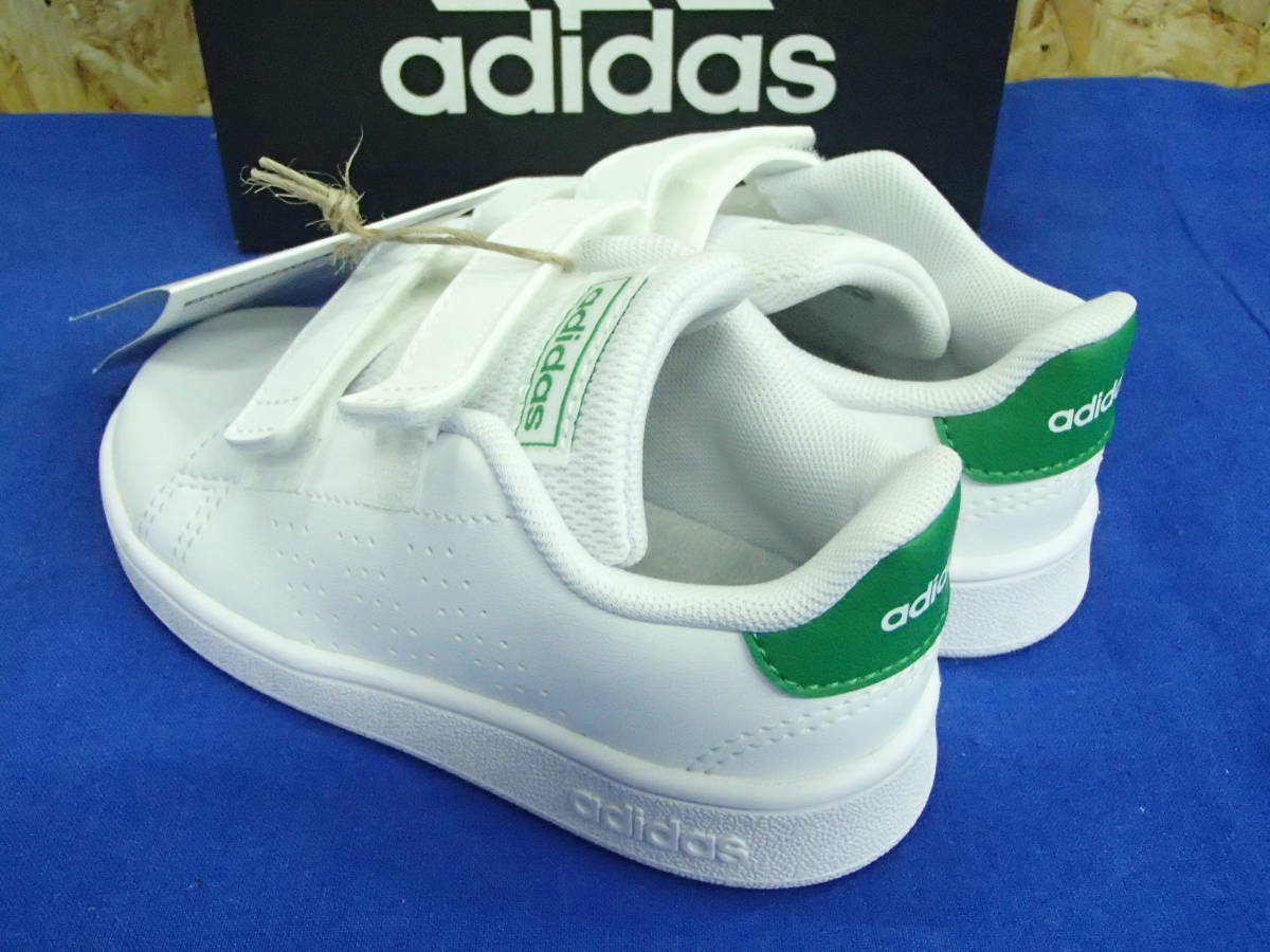 品 adidas アディダス EF0301 キッズ スニーカー アドヴァンコート ADVANCOURT I ホワイト/グリーン/グレーTWO ...