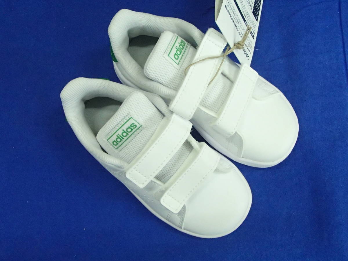 品 adidas アディダス EF0301 キッズ スニーカー アドヴァンコート ADVANCOURT I ホワイト/グリーン/グレーTWO ...