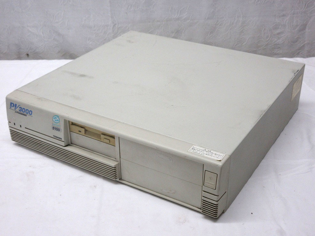 10K079 レトロPC 東芝 J-3100シリーズ デスクトップ PV3000 本体のみ 通電OK ジャンク 1台限り(パソコン)｜売買され ...