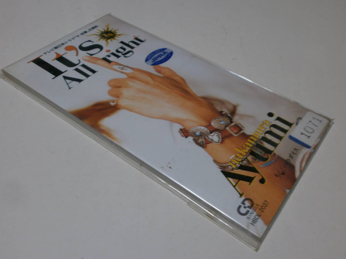 8cmCD シングル 中村あゆみ It's All right イッツ オールライト パラダイス テレビ朝日系ドラマ ザ 刑事 古村敏比古(中村あゆみ)｜売買されたオークション情報、yahoo ...