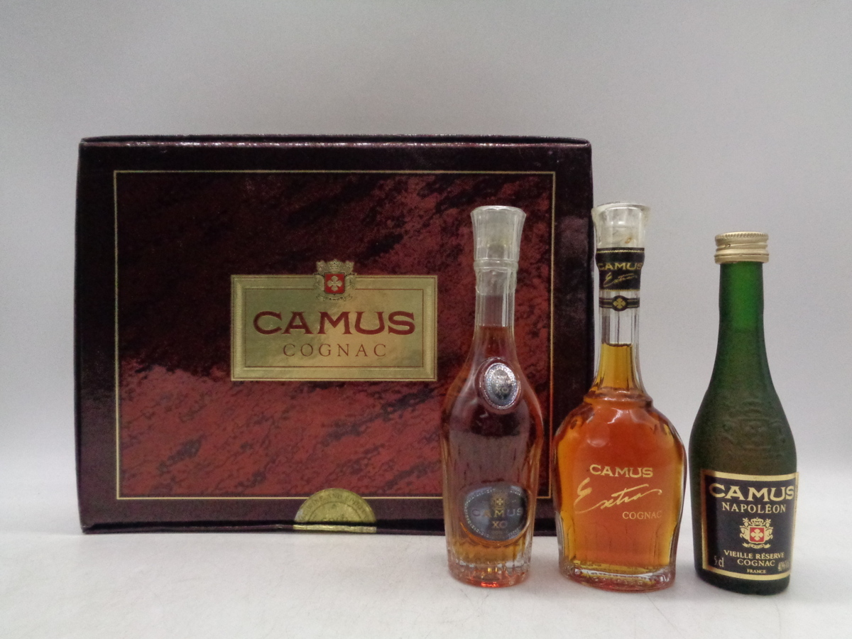 同梱OK商品 カミュ ミニボトル 3本セット CAMUS EXTRA エクストラ ロングネック XO ロングネック ナポレオン 50ml 箱 古酒 T48555(カミュ)｜売買された ...