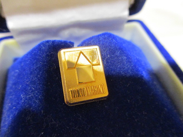 8553 TOKIO MARINE 東京海上 社章 バッジ 24K GILD SILVER(ピンバッジ)｜売買されたオークション情報、yahooの商品情報をアーカイブ公開 - オークファン ...