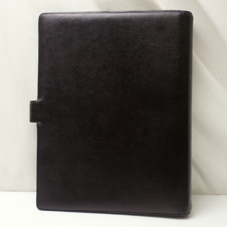 KOLOMAN HANDLER システム手帳カバー A4サイズ ブラック/レザー/4穴/ポケットあり/スナップボタン開閉/文房具 ...