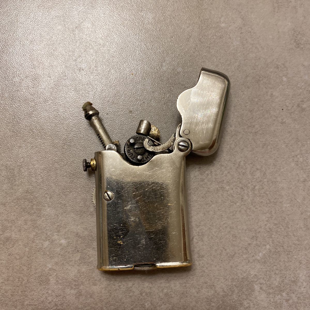 名品 THORENS TELEFLAM シングルクロー トーレンス アンティーク オイルライター ライター 自動 オートマチック(オイル ...