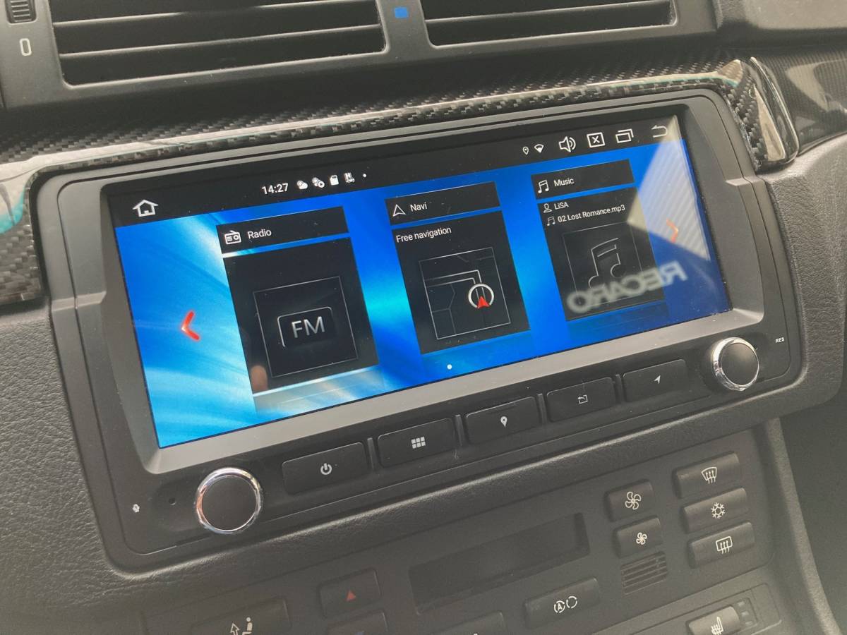 即納 BMW Android10 E46用 説明書付 英語 アンドロイドナビ RAM4G＋ROM64GB Youtube視聴 GoogleMap 検 E46 M3 318i 320i 330i ...