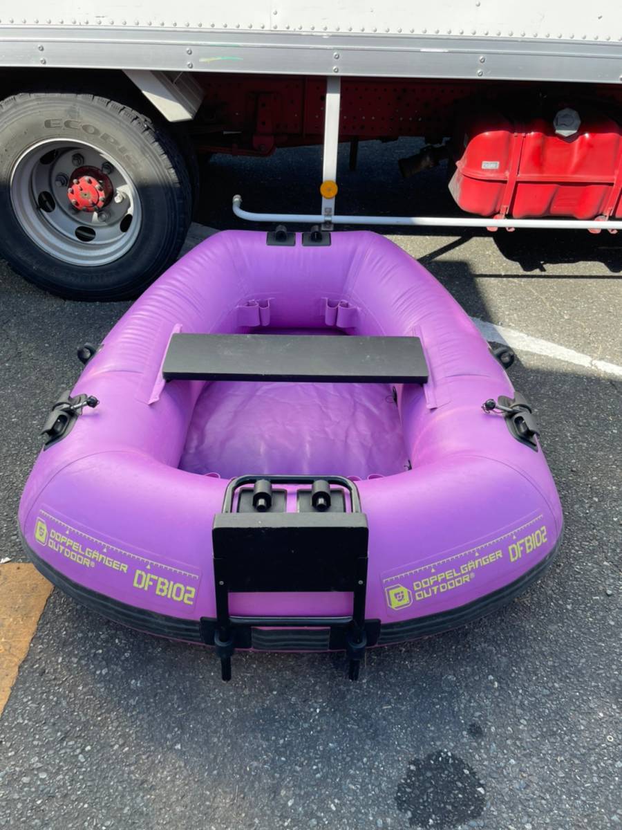 E079 ドッペルギャンガー バスフローターボート DFB102 ゴムボート オール セット 釣り アウトドア 現状(ゴムボート)｜売買されたオークション情報、yahooの商品情報をアーカイブ ...