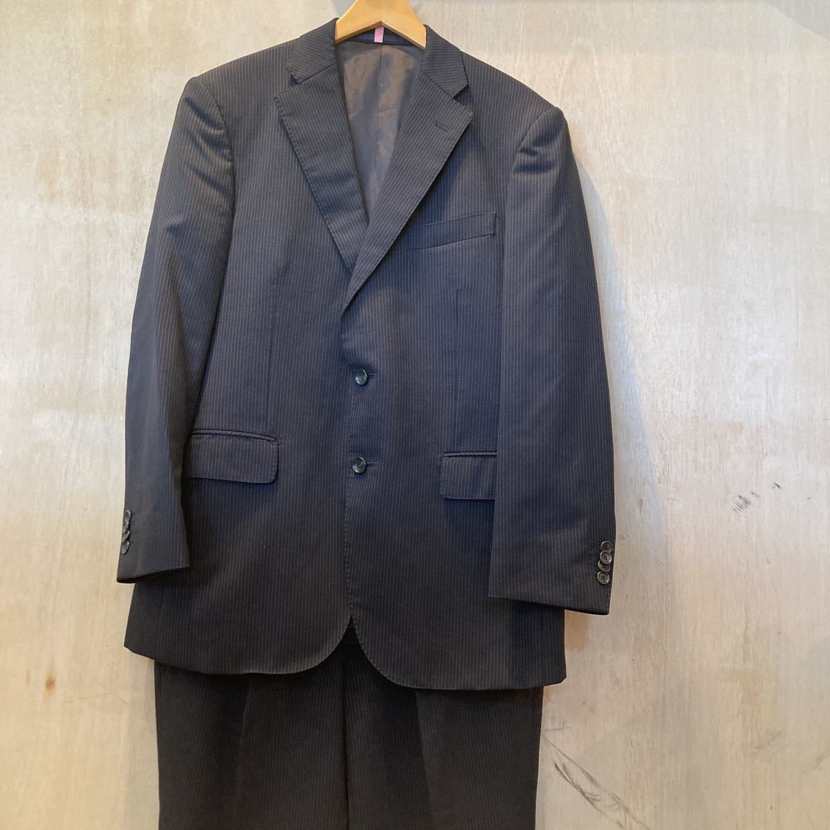 CHRISTIAN ORANI クリスチャンオラーニ スーツ size：AB5 ダークネイビー ストライプ メンズ セットアップ 211202 ...