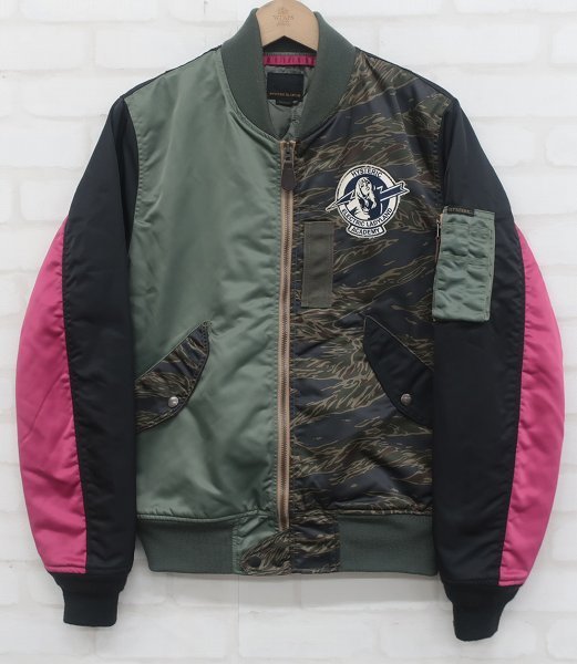 6T1139/ヒステリックグラマー プリマロフト エアフォースクレイジーカラージャケット 0243AB11 HYSTERIC GLAMOUR ...