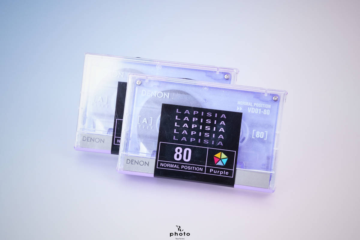 DENON NORMAL POSITION カセットテープ LAPISIA PURPLE 80分 VD01-80 2枚セット(記録媒体)｜売買 ...