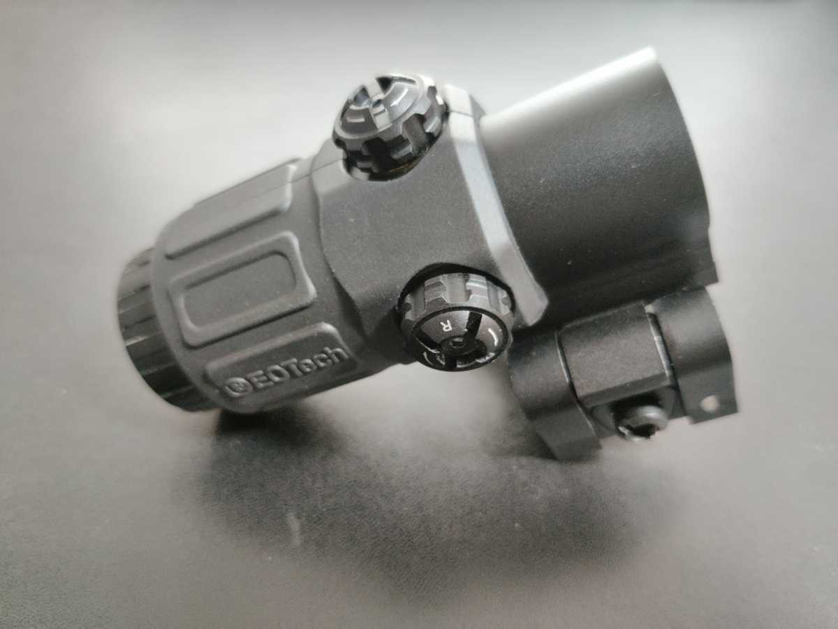 EVOLUTION GEAR製 EOTECH G33 MAGNIFIER BK MILSPEC UNITY FAST RISER OPTIC MOUNT マグニファイア イオテック エボギア ...