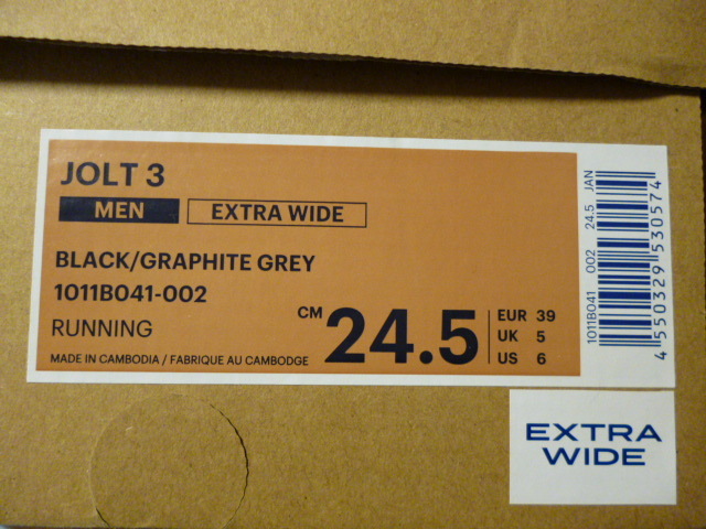 アシックス ランニングシューズ JOLT 3 BLACK 24.5 EXTRA WIDE 品(24.5cm以下)｜売買されたオークション情報 ...