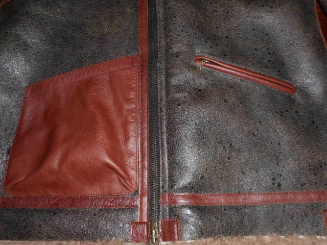 CARPHEYカーフェイ 大戦B3 42 3~5L位 茶 ムートン ステアハイド 16万円 紙タグ類付 A2B6B7B9G1TOPGUN ...