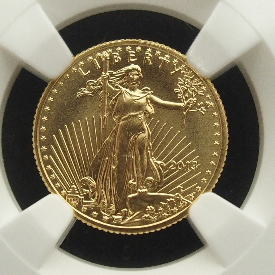 f002 Y5 235. NGC鑑定済み MS70 イーグル 金貨 2013 1/10オンス コレクター放出 レア(北アメリカ)｜売買された ...