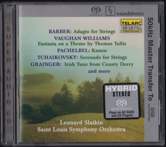 SACDハイブリッド TELARC/soundstream/50kHz/スラットキン/セントルイス響/バーバー/ヴォーン ウィリアムス/他 ...