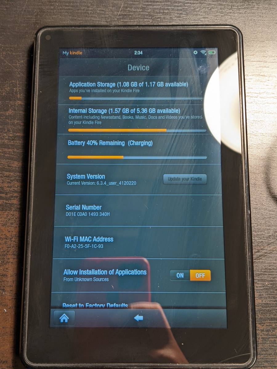 Amazon Kindle Fire 初代 日本未発売 Model D01400 Otter 8GB(本体)｜売買されたオークション情報 ...