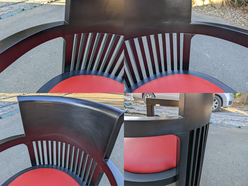 フランクロイドライト バレルチェア フランク ロイド ライト チェア イス 椅子 Frank Lloyd Wright タリアセン2 黒 BB009(木製フレーム)｜売買されたオークション情報 ...