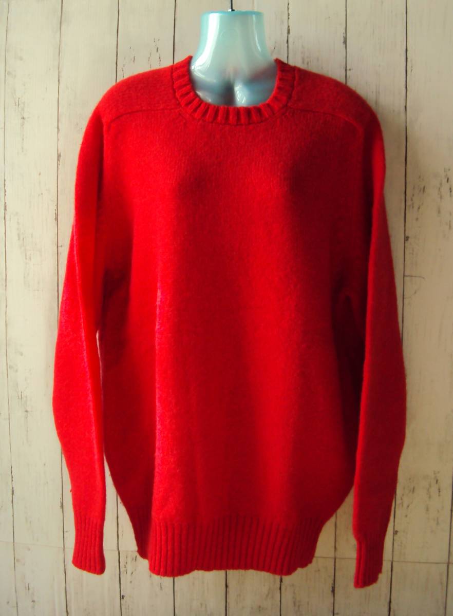 WAY-OUT BUT CLASSIC ウールニット クルーネックセーター RED 赤峰幸生 IVY VANJAC(Lサイズ)｜売買されたオークション情報、yahooの商品情報をアーカイブ公開 ...