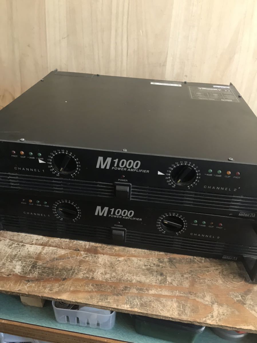 m.Interm M 1000 ジャンク 2個パワーアンプ(パワーアンプ)｜売買されたオークション情報、yahooの商品情報をアーカイブ公開 - オークファン（aucfan.com）