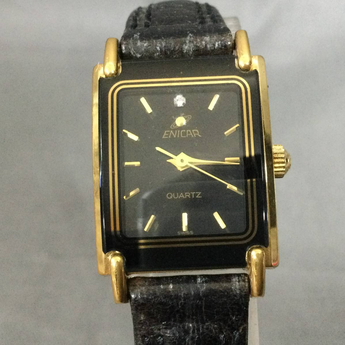 402/10 190414 ENICAR QUARTZ レディース ブラック系 稼働 腕時計 エニカ(エニカ)｜売買されたオークション情報 ...