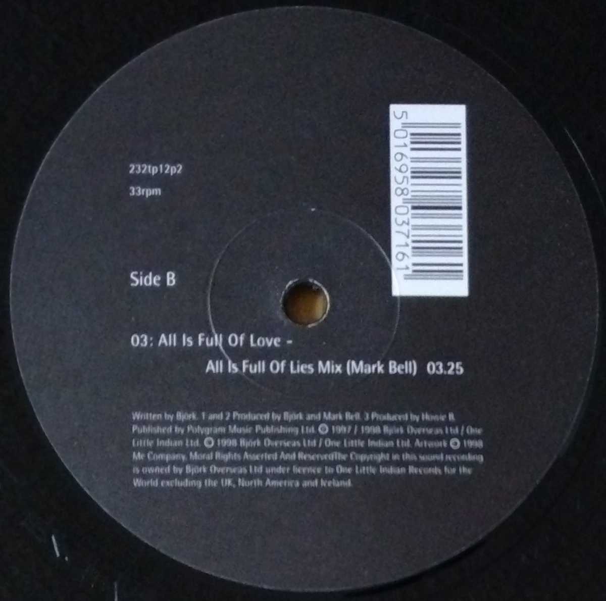 Bjork-Alarm Call 12”シングル Enough Is Enough Mix Rise And Shine Mix All Is ...