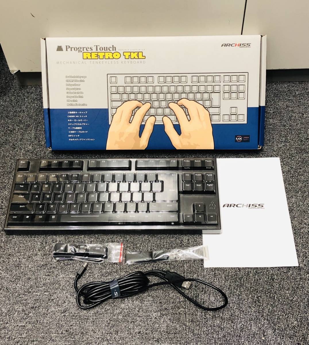 B-6078 1円〜 ARCHISS アーキス ProgresTouch RETRO TKL キーボード AS-KBPD91 赤軸 日本語 現状品(USBキーボード)｜売買されたオークション ...