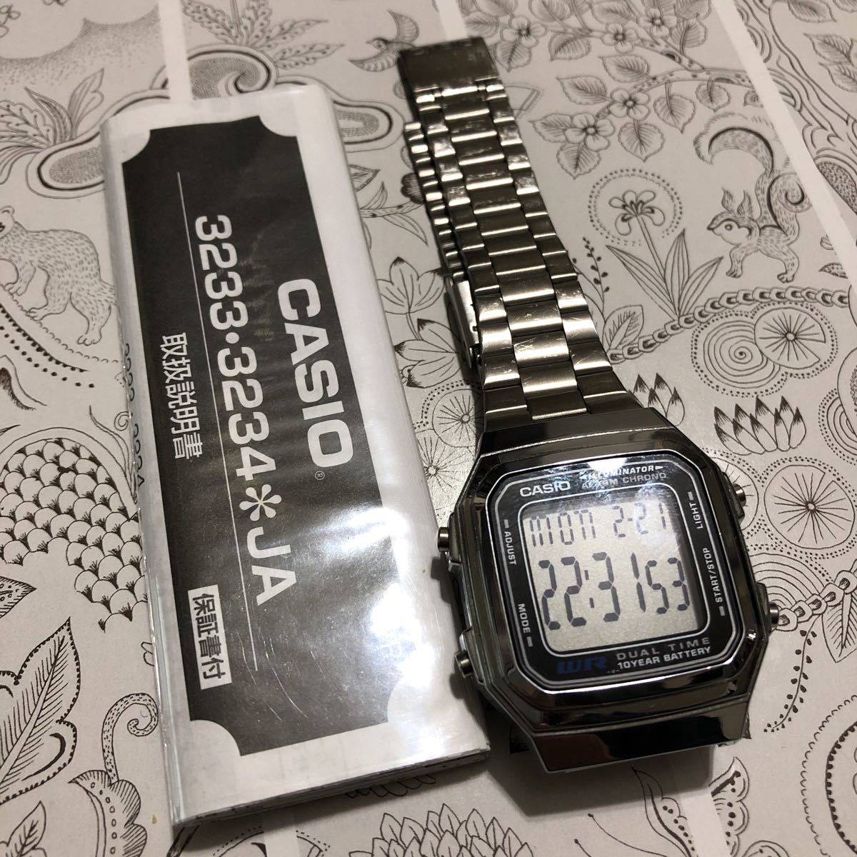 カシオ CASIO A178W 3234 デジタル表示が広く見やすい時計 取扱説明書有り(カシオ)｜売買されたオークション情報、yahooの ...