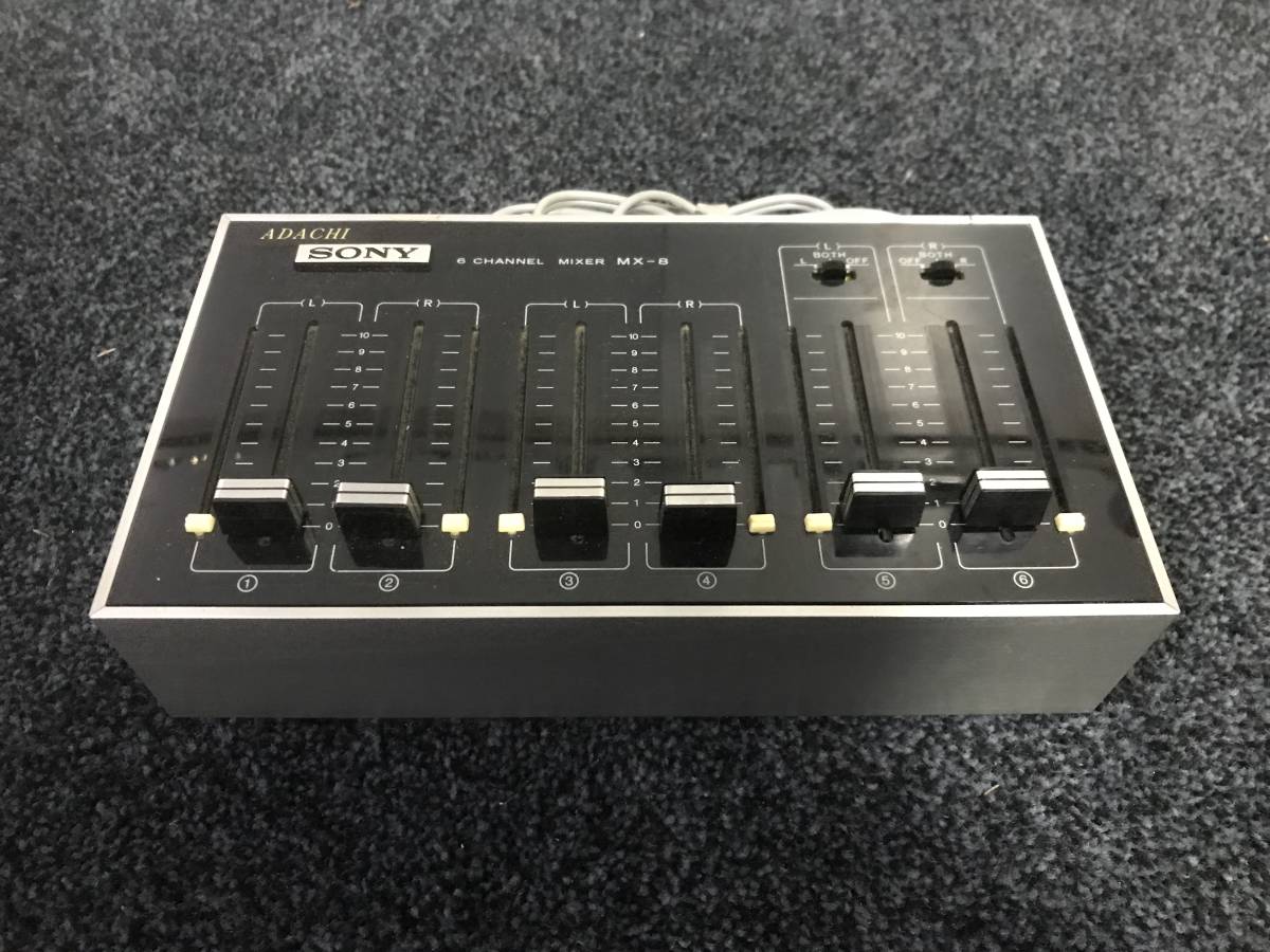 SONY 6CHANNEL MIXER MX-8 ソニー 6チャンネル ミキサー MX-8(ミキサー)｜売買されたオークション情報、yahoo ...